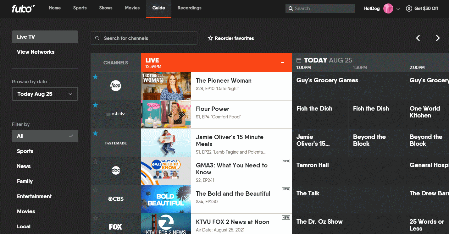 Watch Food Network Without Cable: Streaming Services to Keep You ...