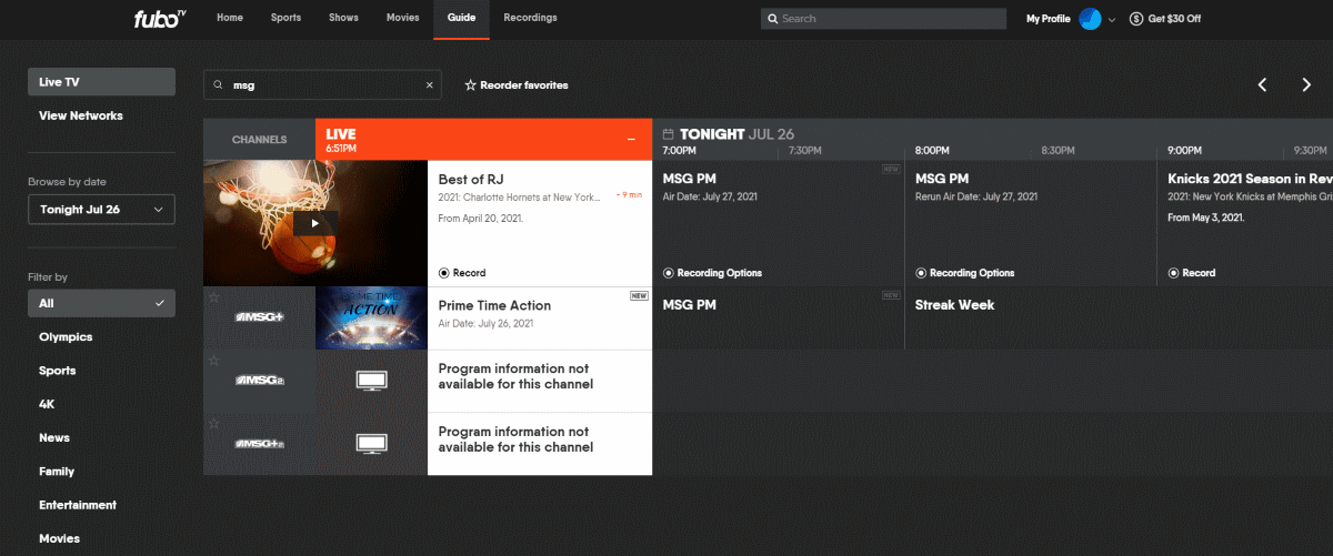 MSG Networks: Cheapest and Easiest Ways to Live Stream NBA and NHL ...
