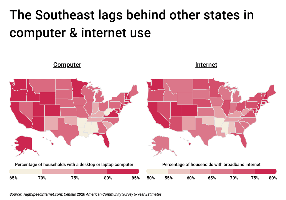 US States With the Fastest Internet - HotDog
